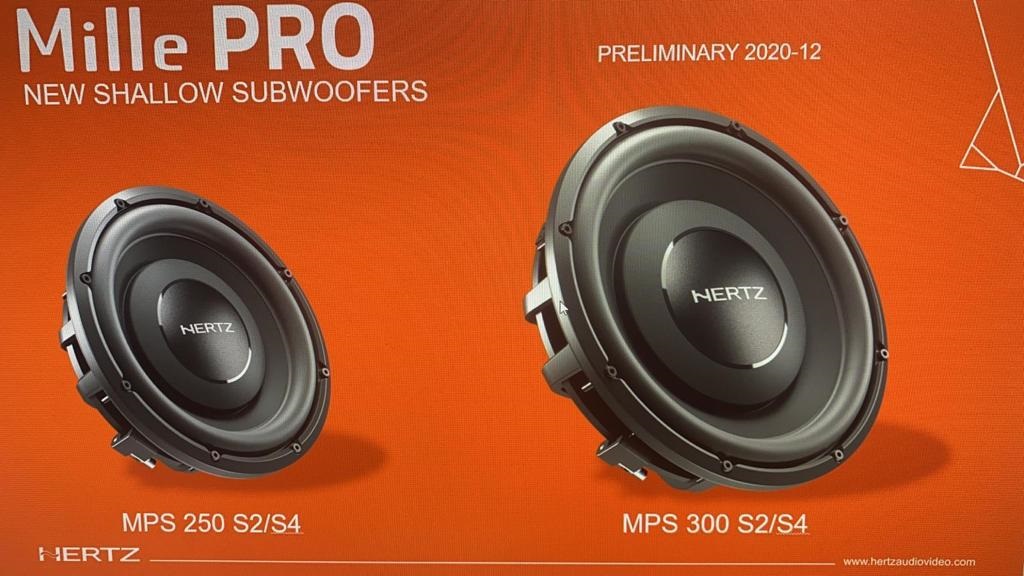 Hertz MPS 250 S2 Mille PRO Flachwoofer SHALLOW SUBWOOFER 10" 25cm Woofer 1000 Watt